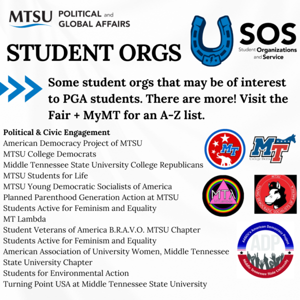 MTSU Student Clubs & Organizations – Department of Political and Global Affairs