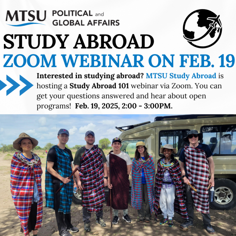 Study Abroad – Department of Political and Global Affairs